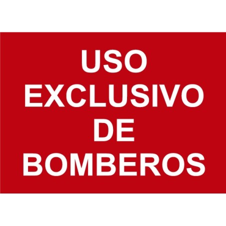 Uso exclusivo bomberos Clase B CTE