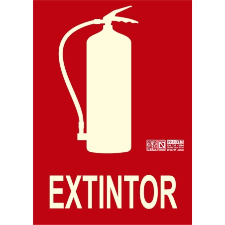Señal extintor Clase B (Sin marco) - Señal de Extinción incendios