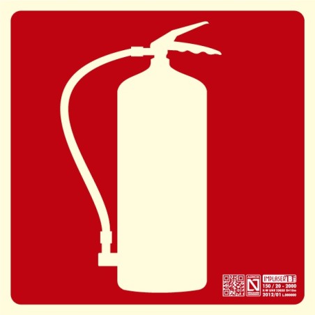 Señal extintor Clase B - Señal de Extinción incendios
