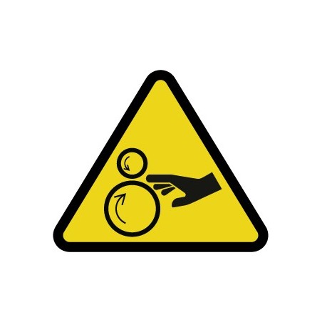 Pegatina riesgo de atrapamiento