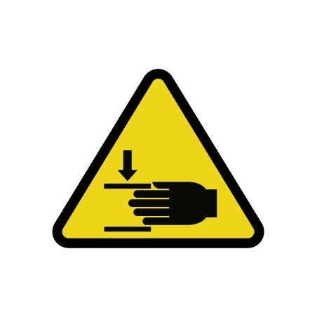 Pegatina ¡Atención! a las manos - Prevención de riesgos laborales